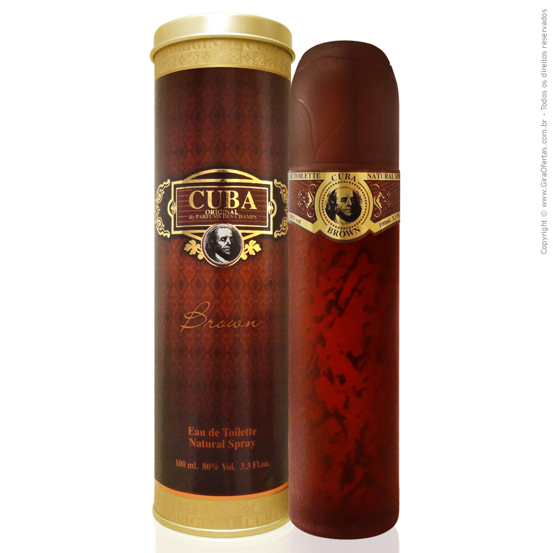 Perfume Cuba Brown Eau de Toilette Masculino 100ml | GiraOfertas
