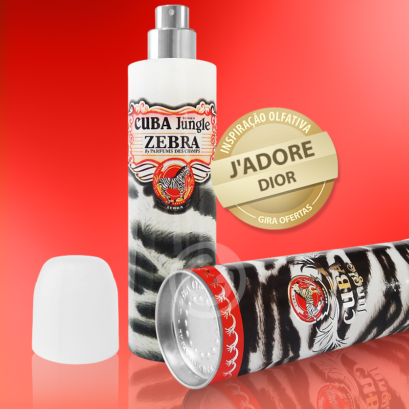 Perfume Cuba Jungle Zebra Eau de Parfum Feminino 100ml | GiraOfertas