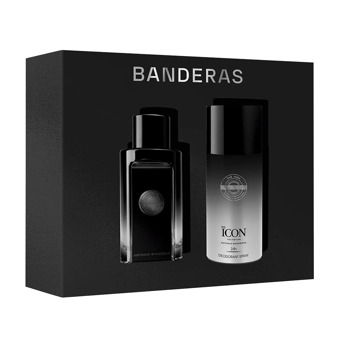 Kit Coffret The Icon Banderas Eau de Parfum + Desodorante - GiraOfertas
