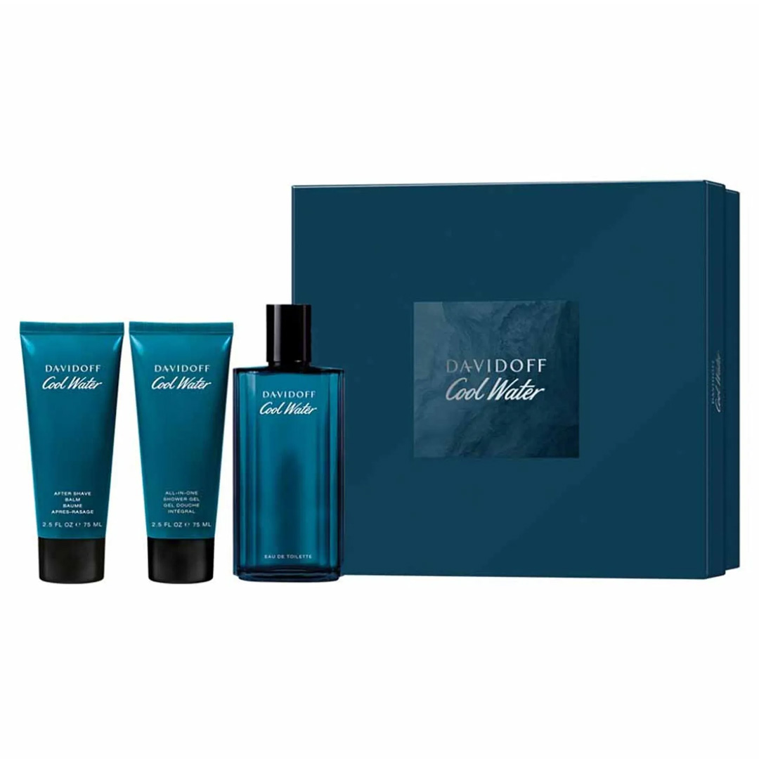 Kit Coffret Cool Water Davidoff Eau de Toilette + Gel de Banho + Pós ...