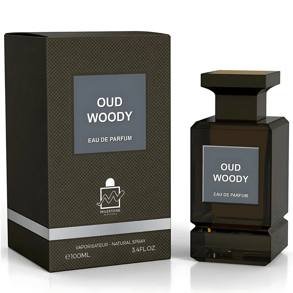 Oud Woody Milestone Eau de Parfum Masculino - GiraOfertas